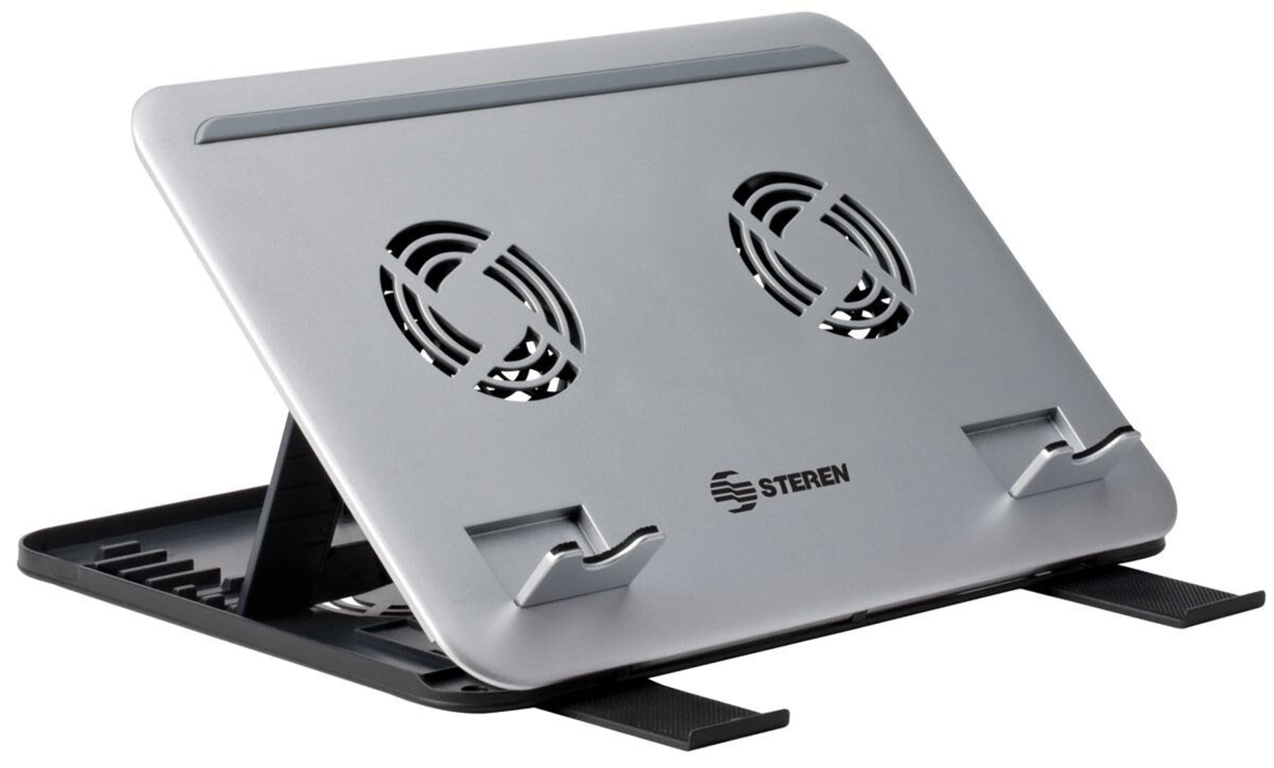 Steren Dual Fan Laptop Cooling System with Adjustable Angles - Walmart.com