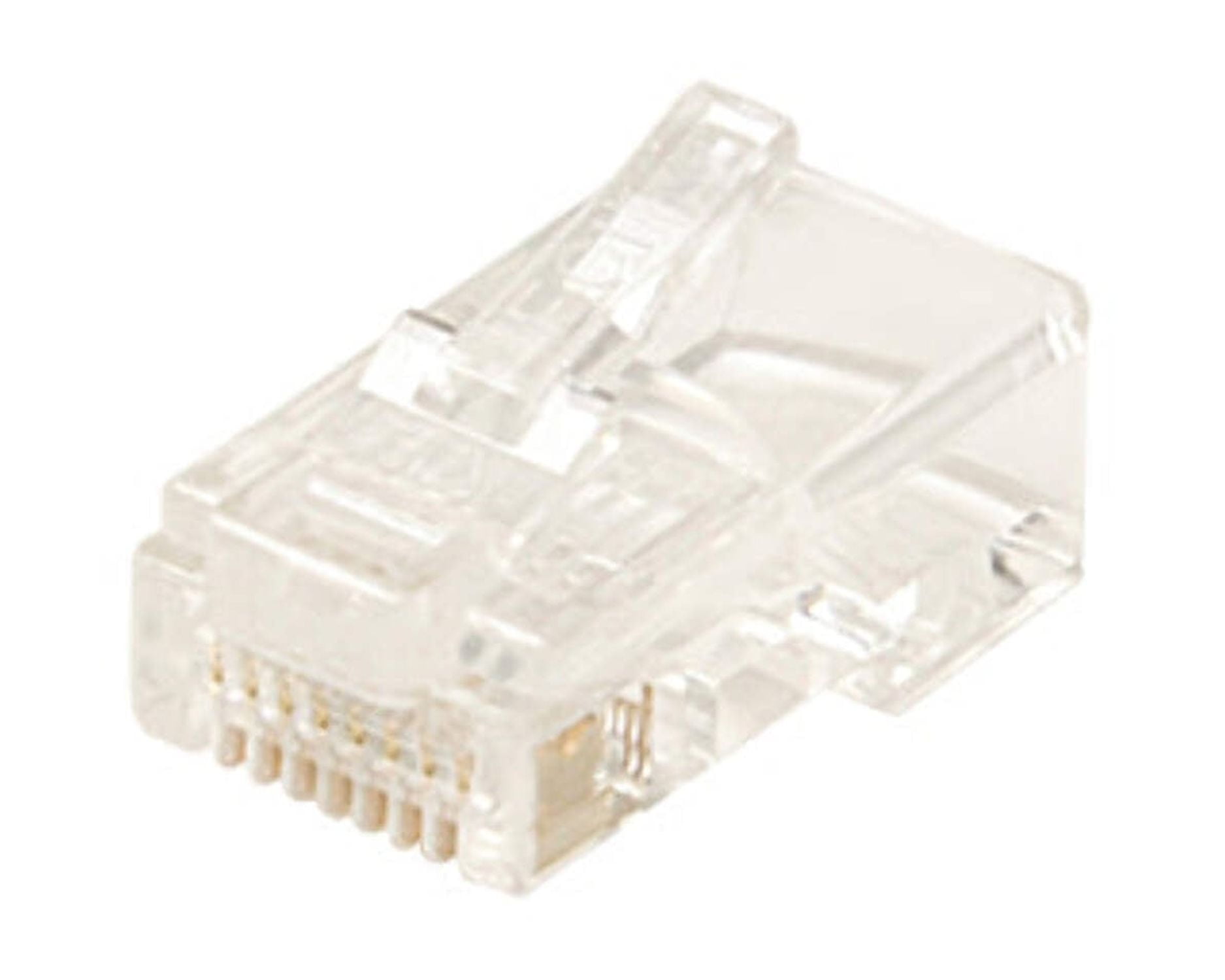 Steren Modular Plug 4C 6x4 RJ11 Flat Stranded UL 25 CT - Walmart.com