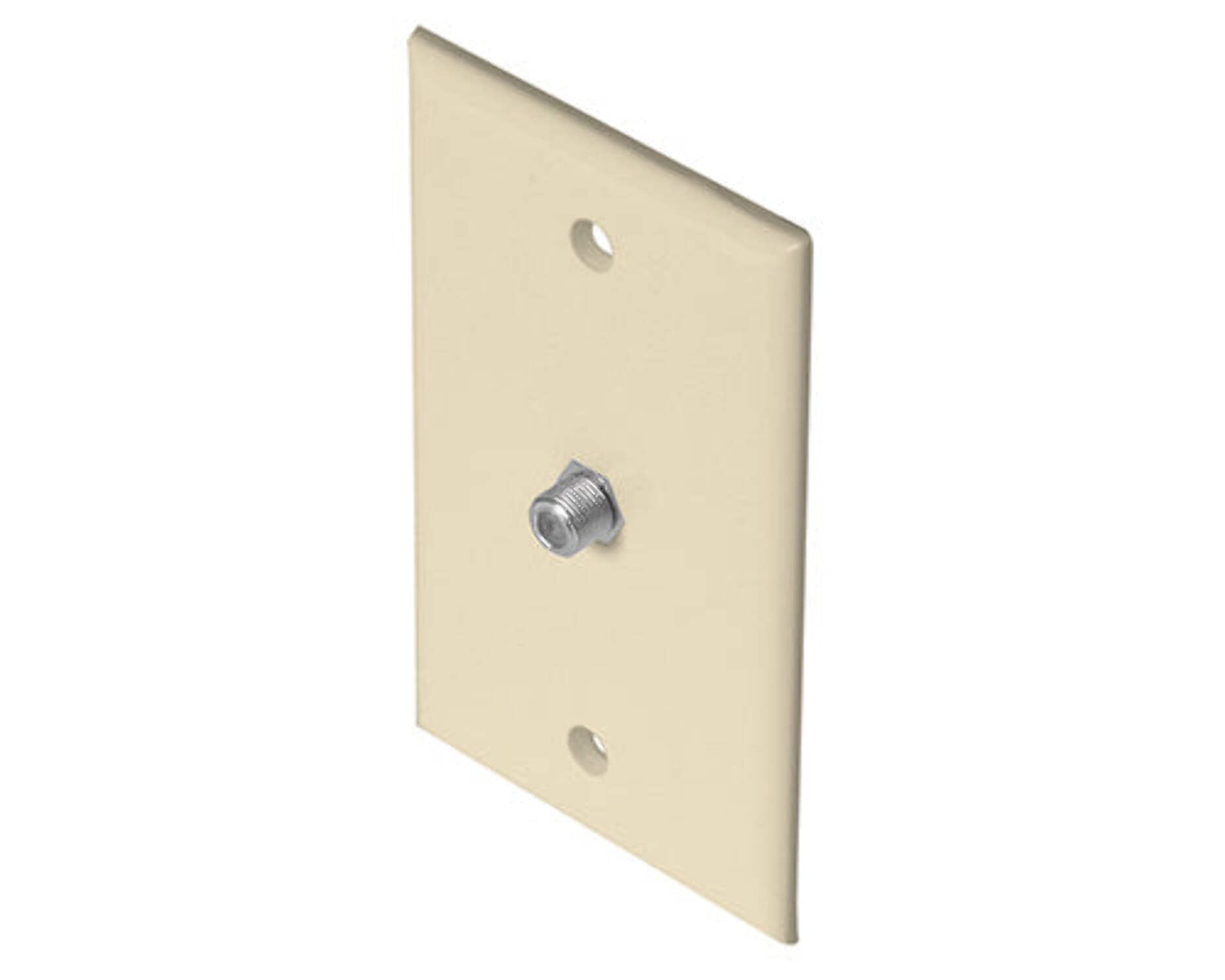 Steren Ivory TV Wall Plate with 1-F81 Connector - High-Performance ...