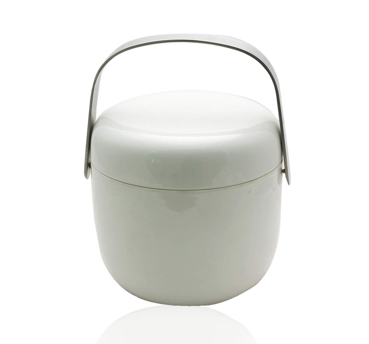 Steren Impex Premium Creamic Ice Bucket with Tong Off White - Walmart.com