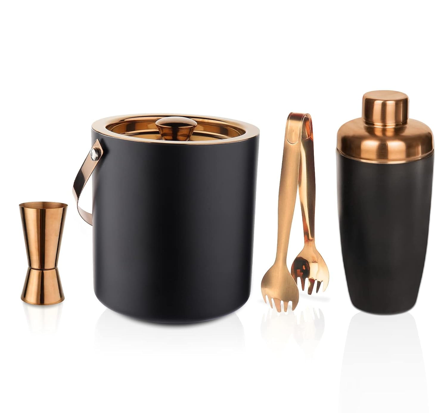 Steren Impex Stainless Steel 4 Piece Copper PVD Coated Bar Set for ...