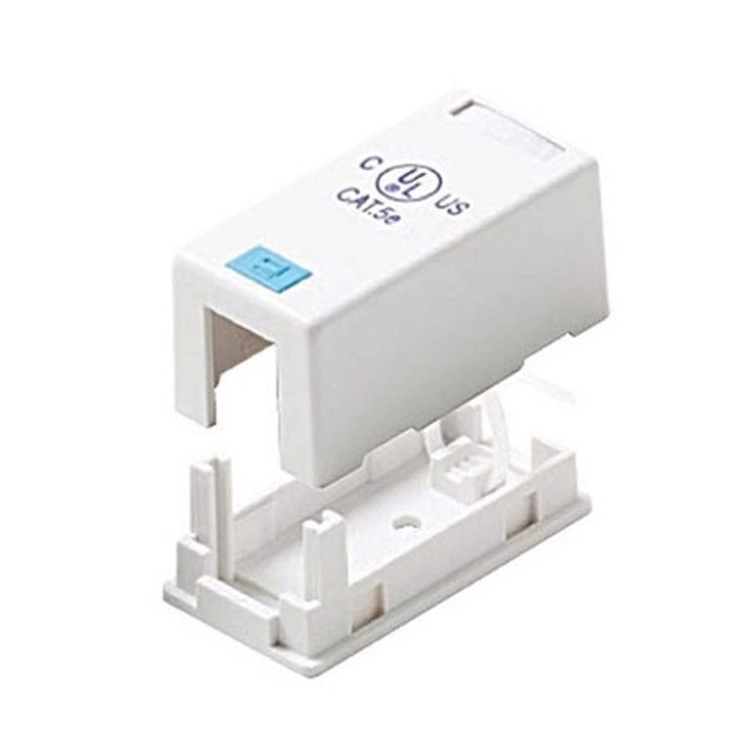 Steren Keystone 1-Port Biscuit Box White - Versatile Surface Mount ...