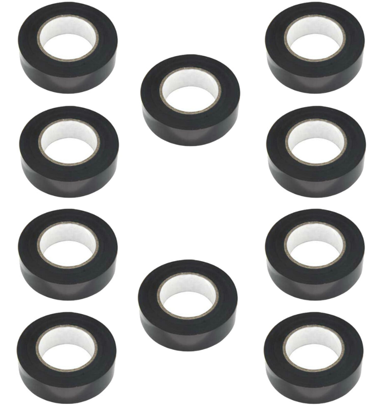 Steren PVC Insulated Electrical Tape - Black (10 Pack) - Walmart.com