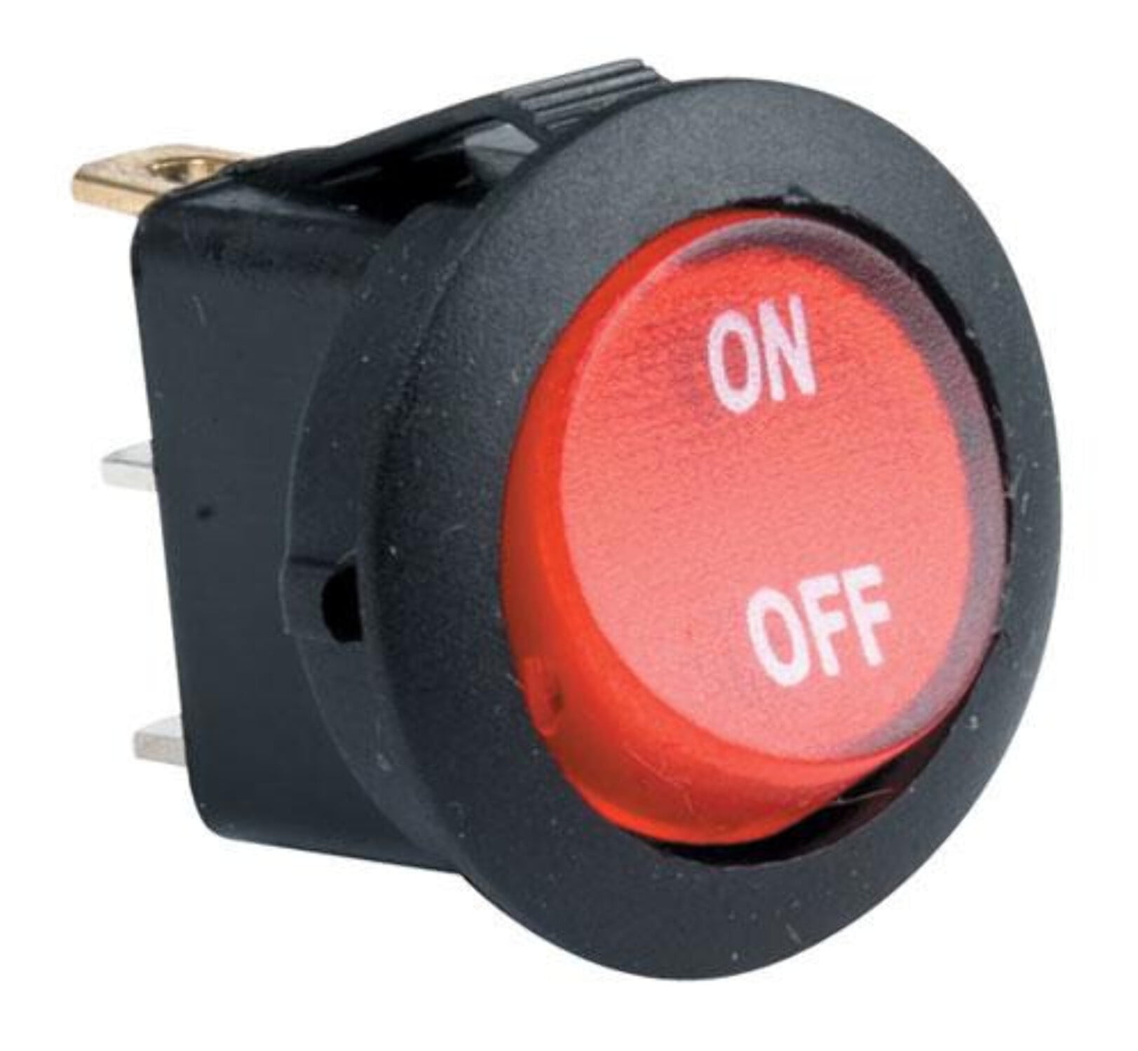 Steren SPST Round Rocker Switch Neon - Walmart.com