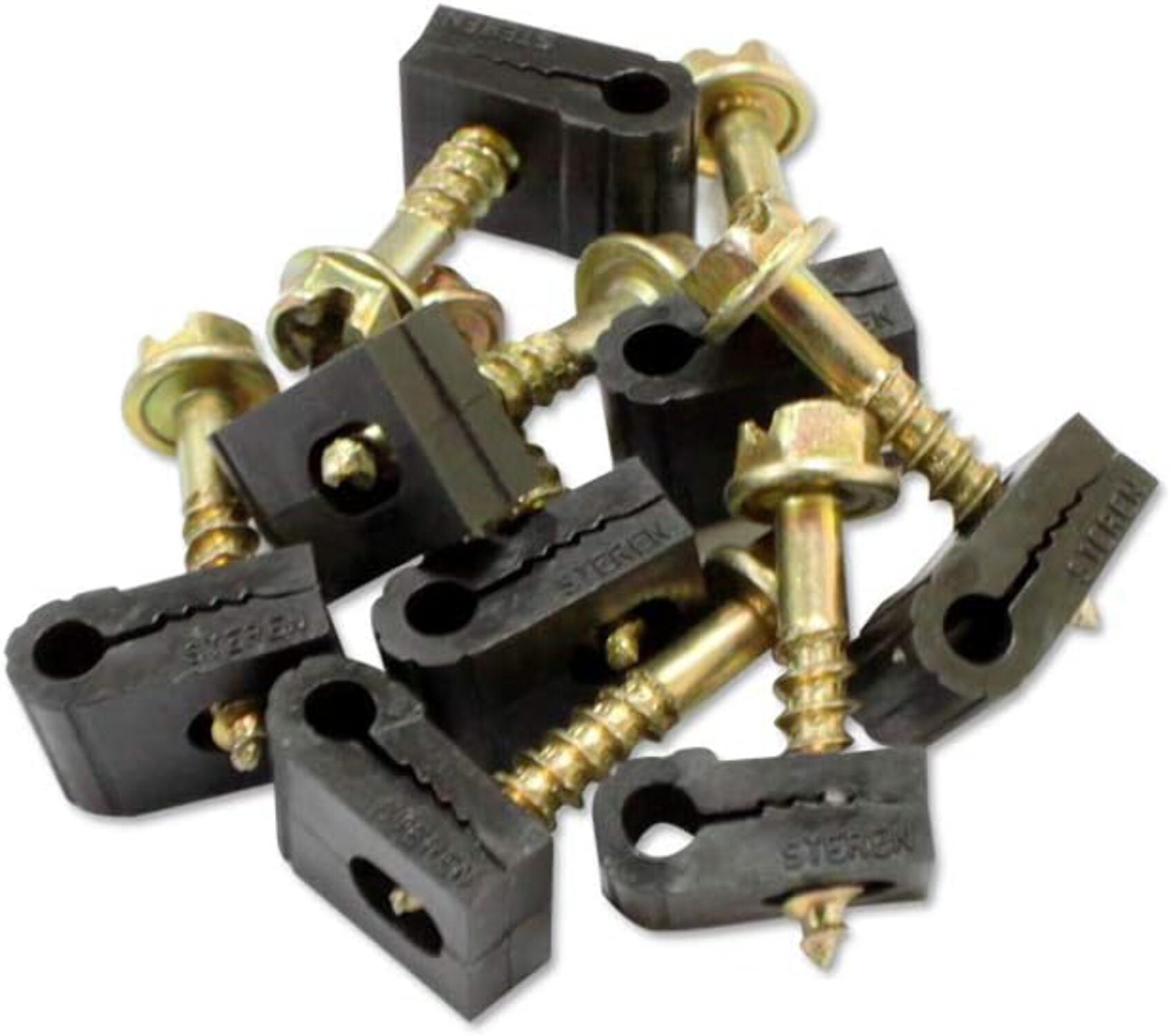 Steren Durable Single Ground Wire Grip-Clip, Cable Clip - Black 100 ...