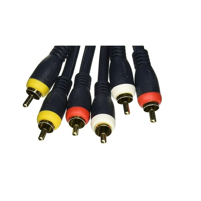 Steren Triple Rca Composite Video Cable (6ft) - Walmart.com