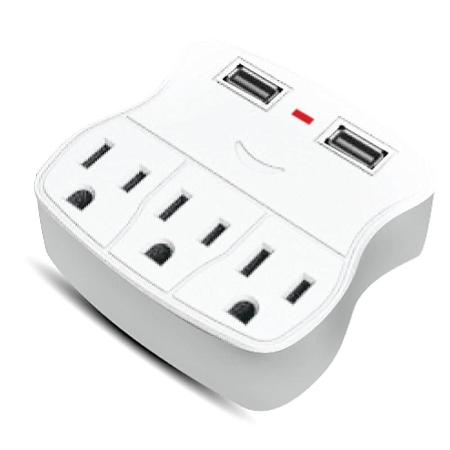 Steren Triple Tap Outlet and USB Converter, 2.1A - Walmart.com