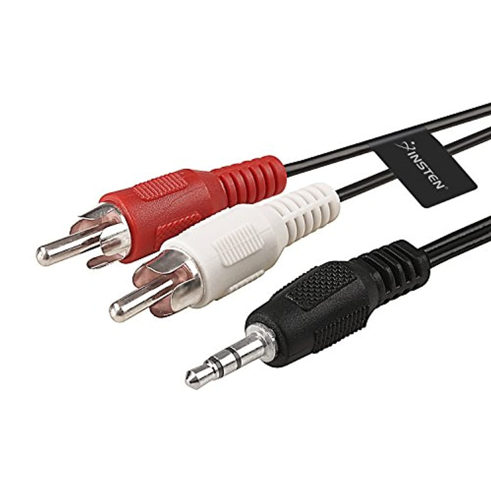 Stereo 3.5MM To 2 X RCA Audio Y-Adapter Aux Cable For Zune iPod 3.5MM ...