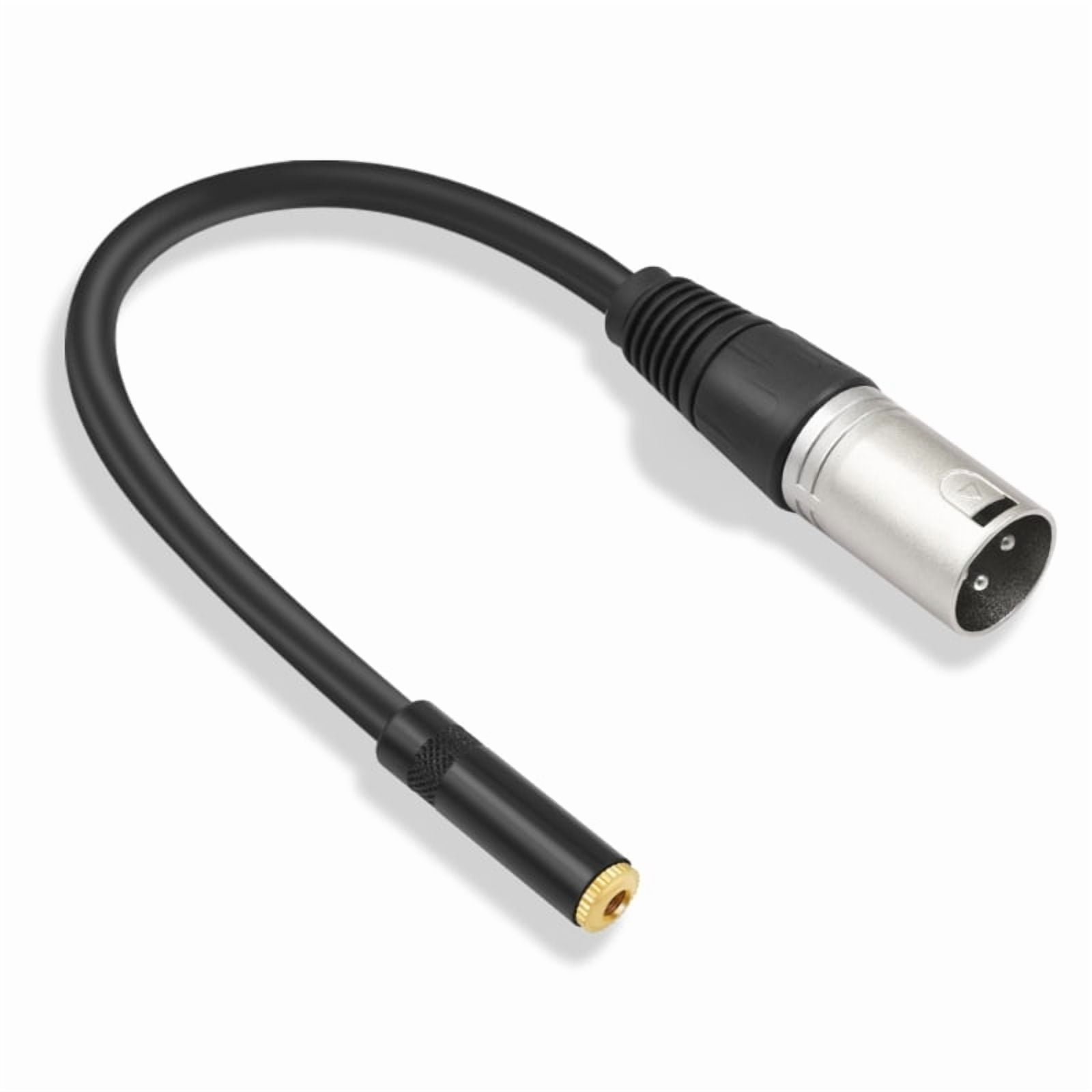 Stereo 3.5mm Female to 3Pin Male Cord Microphones Speaker Cable 1/8inch ...