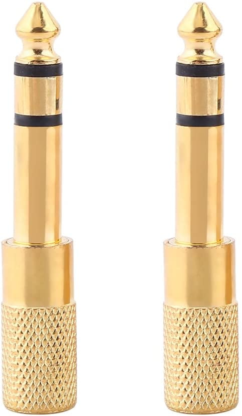 Stereo Audio Adapter, 1/4 inch Male to 1/8 inch Female Mic Aux Cable ...