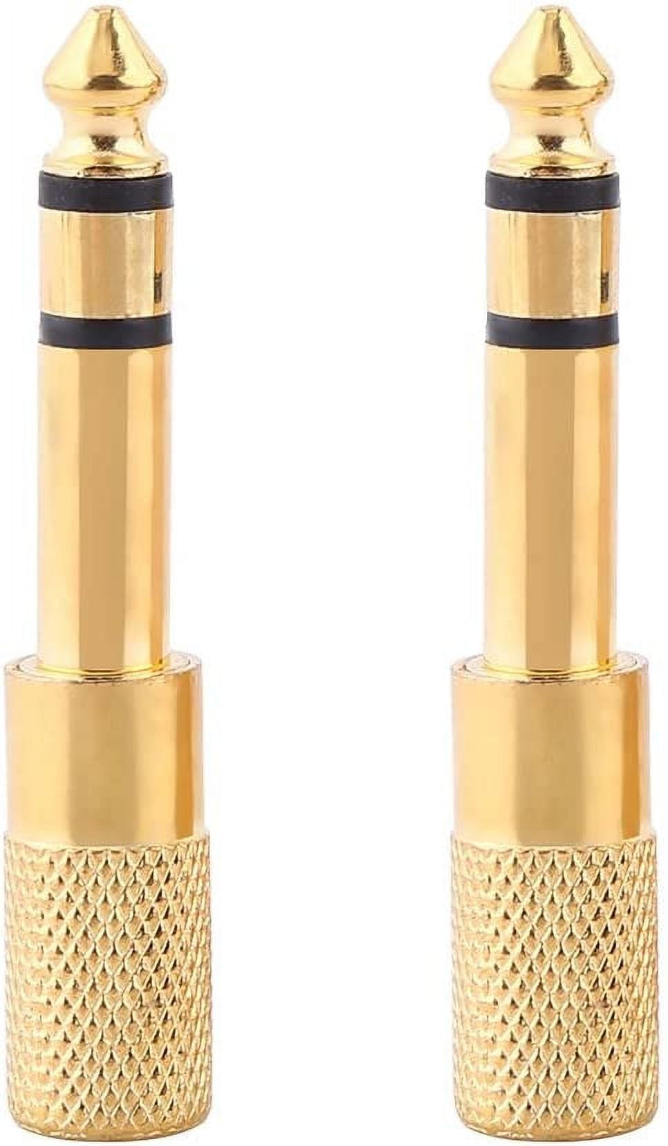 Stereo Audio Adapter, 1/4 inch Male to 1/8 inch Female Mic Aux Cable ...