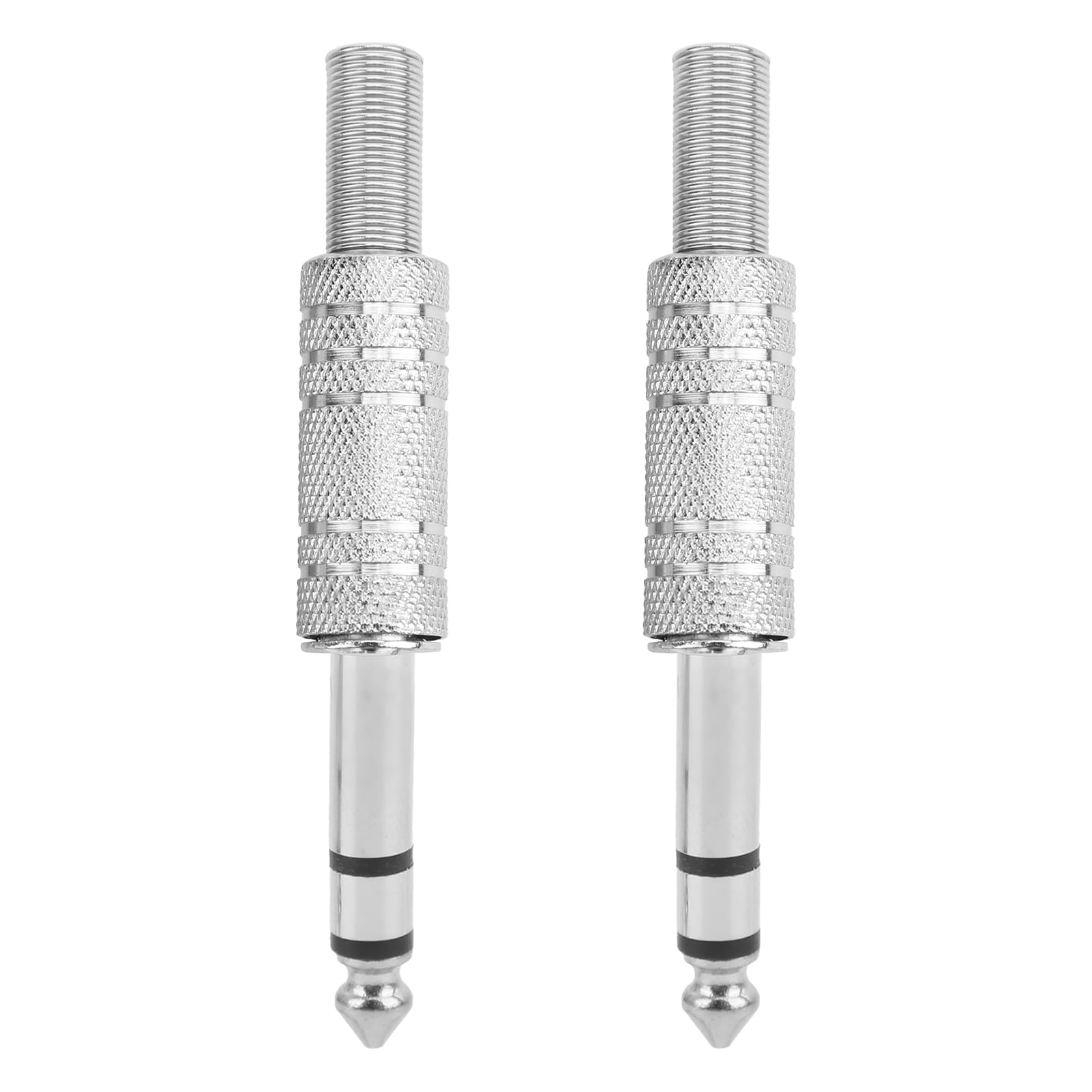 Stereo Audio Adapter, 2Pcs Male Coupler Joiner, 6.35mm Straight Jack ...
