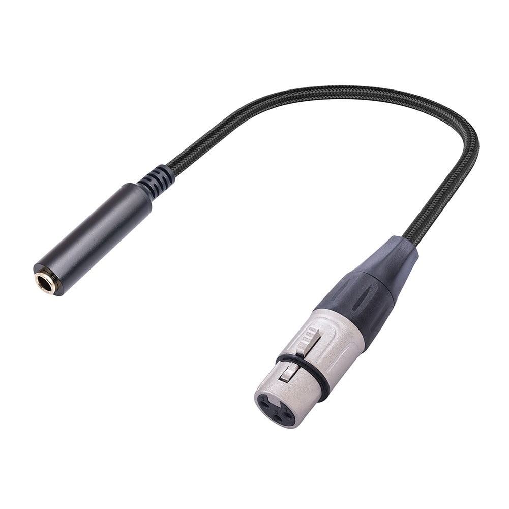 Stereo Audio Adapter 3 Pin Female XLR to Quarter inch TRS Female ... Stereo Audio Adapter 3 Pin Female XLR to Quarter inch TRS Female ...