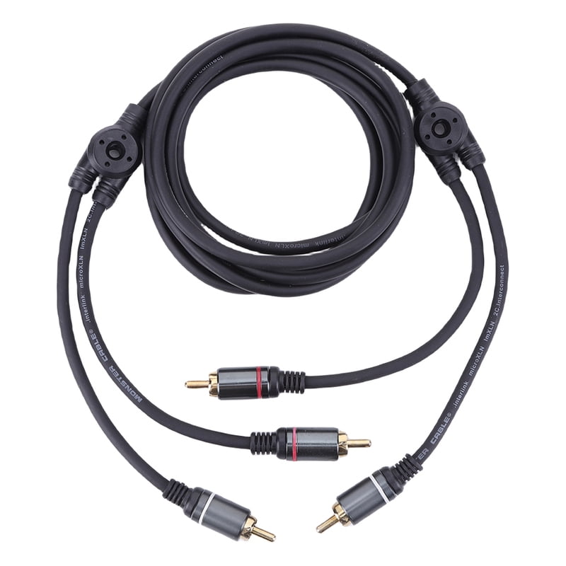 Stereo Audio Speaker Wire Pure Copper Head Amp Amplifier Install Cord ...