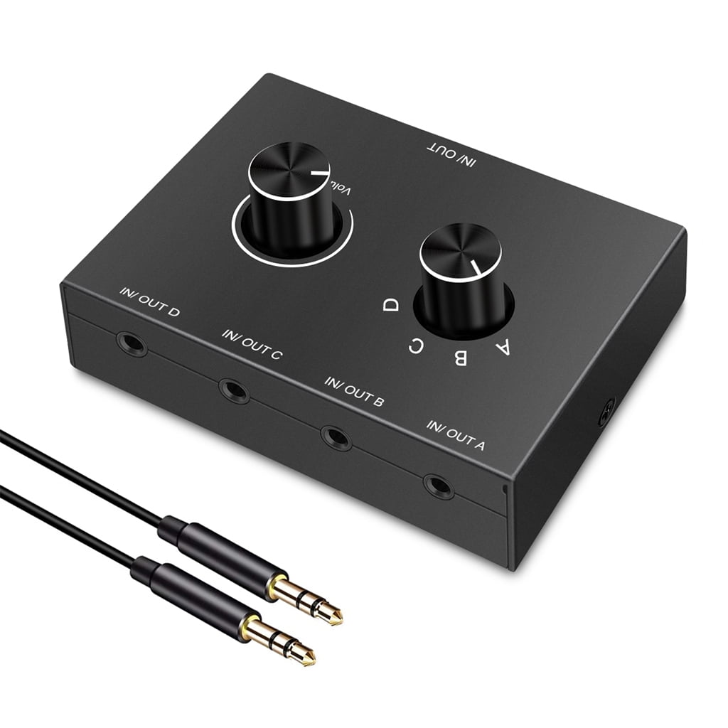 Stereo Audio Switch Audio Switcher 4 Input 1 Output /1 Input 4 out ...