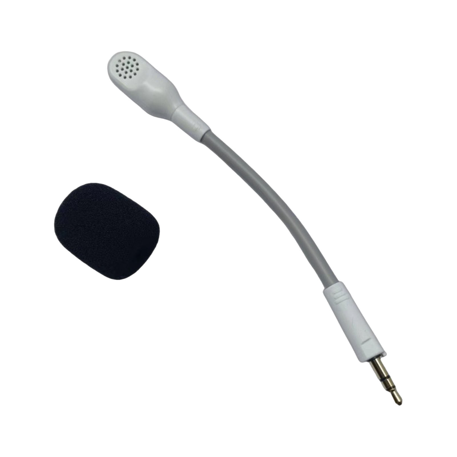 Stereo External Microphone Use for Headphones Detachable Plug in Aux Mic for PC Laptop Phone ...