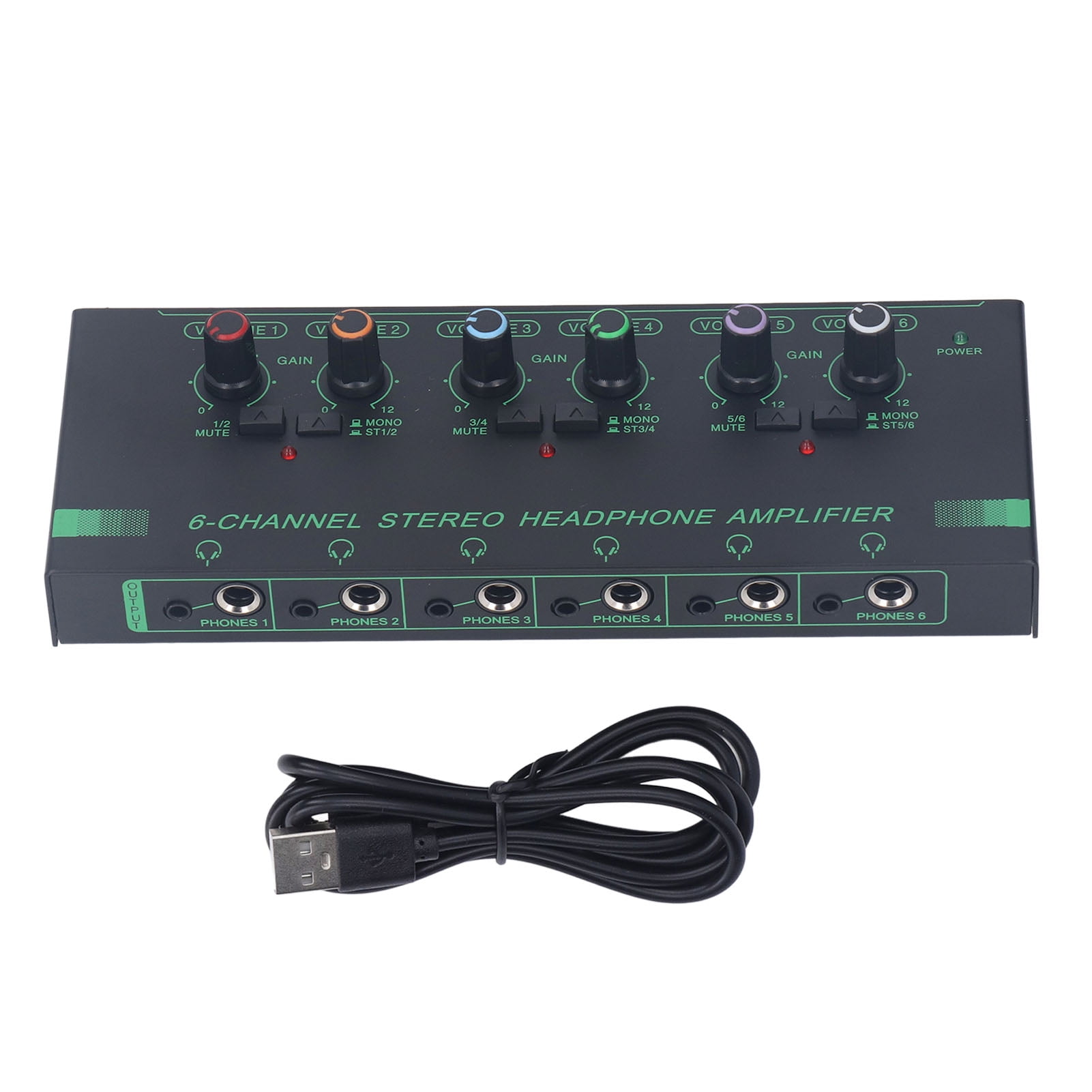 Stereo Headphone Amplifier 6 Channel Mono Stereo Switching Mini Signal ...