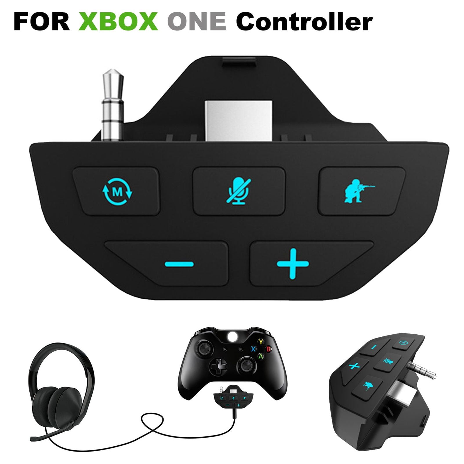Stereo Headset Adapter for Xbox One/X/S Controller, TSV Headset Audio ...
