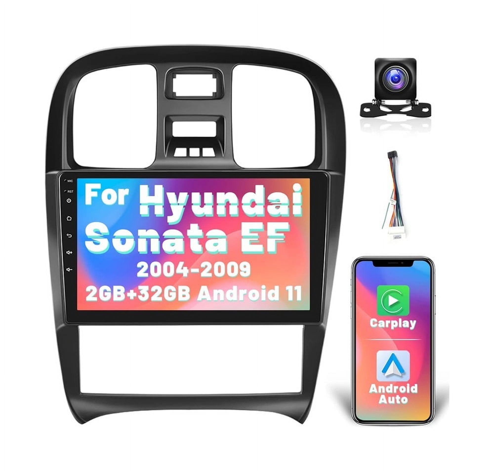 Stereo Hyundai Sonata EF 2004-2009 Android Carplay GPS 2+32 - Walmart.com
