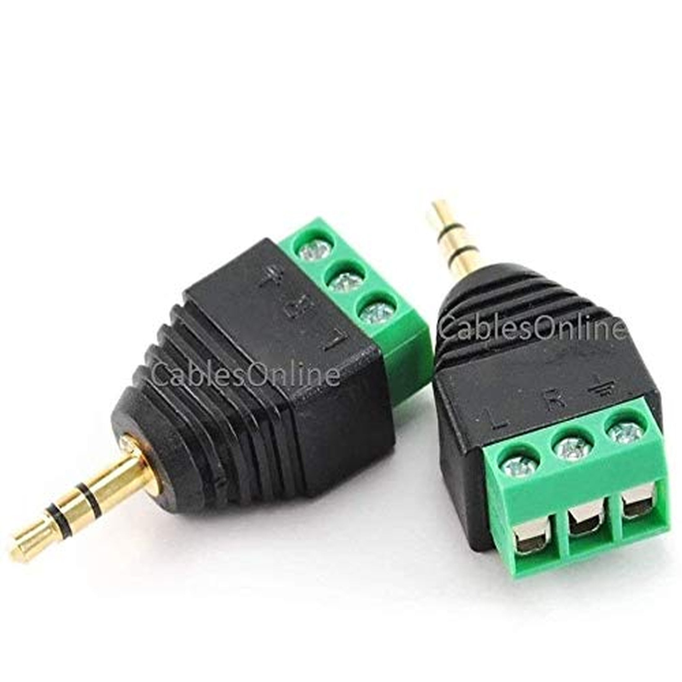 Stereo Male Plug to AV Terminal Block Connector Set - Walmart.com