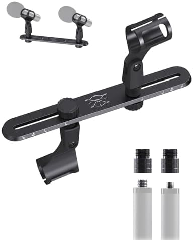 Stereo Mic Bar for XY ORTF Recording, Stereo Array Spacing Dual ...