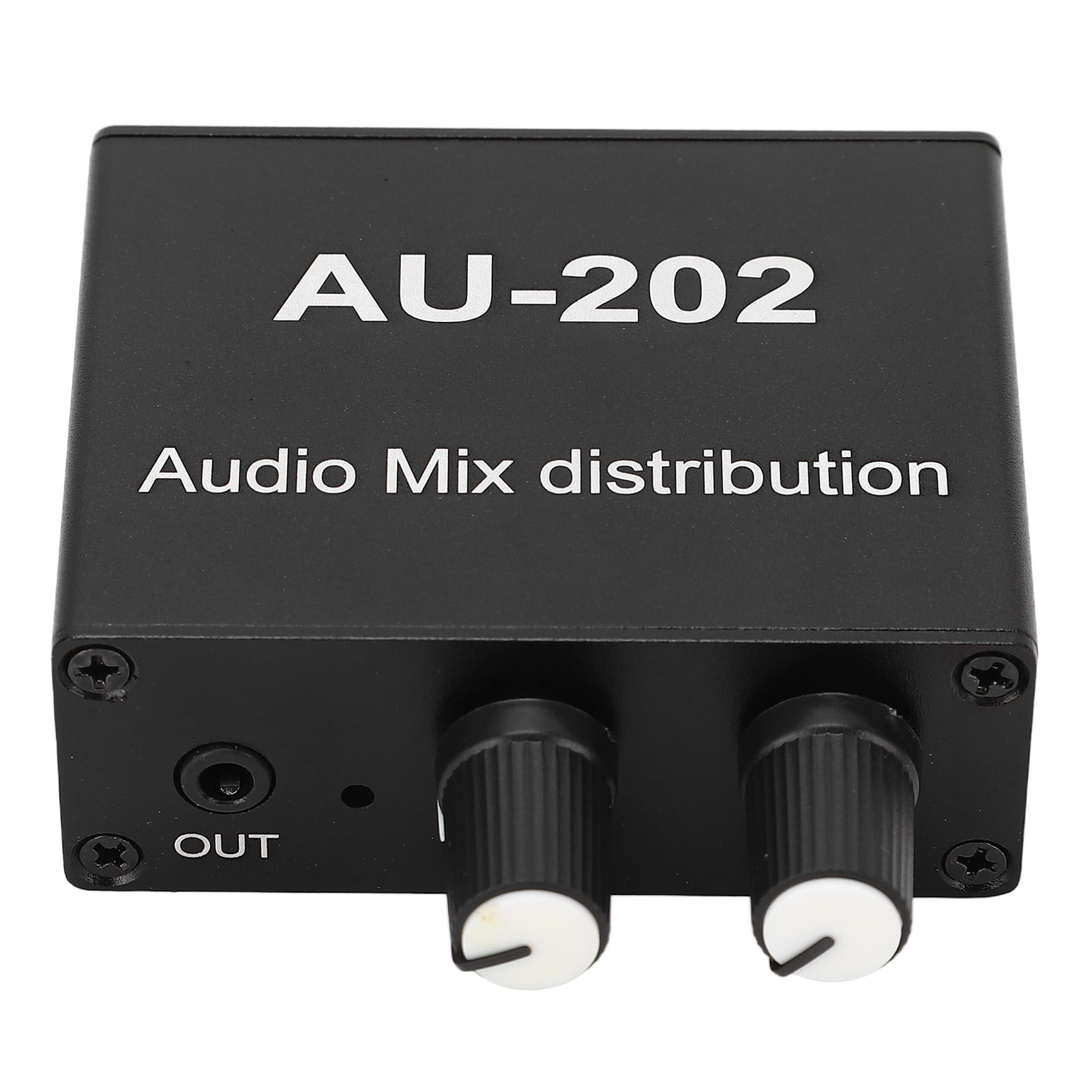 Stereo Mixer Audio Distributor 2 Input 2 Output 3.5mm Jack Plug and ...