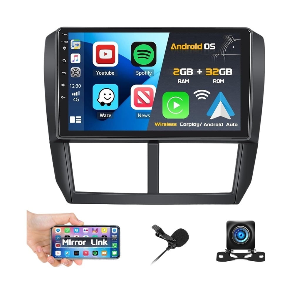 Stereo Subaru Forester Impreza WRX STI 2008-2012 Android - Walmart.com