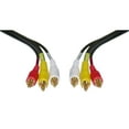 Stereo/VCR RCA Cable, 2 RCA (Audio) + RCA RG59 Video, Gold-plated ...
