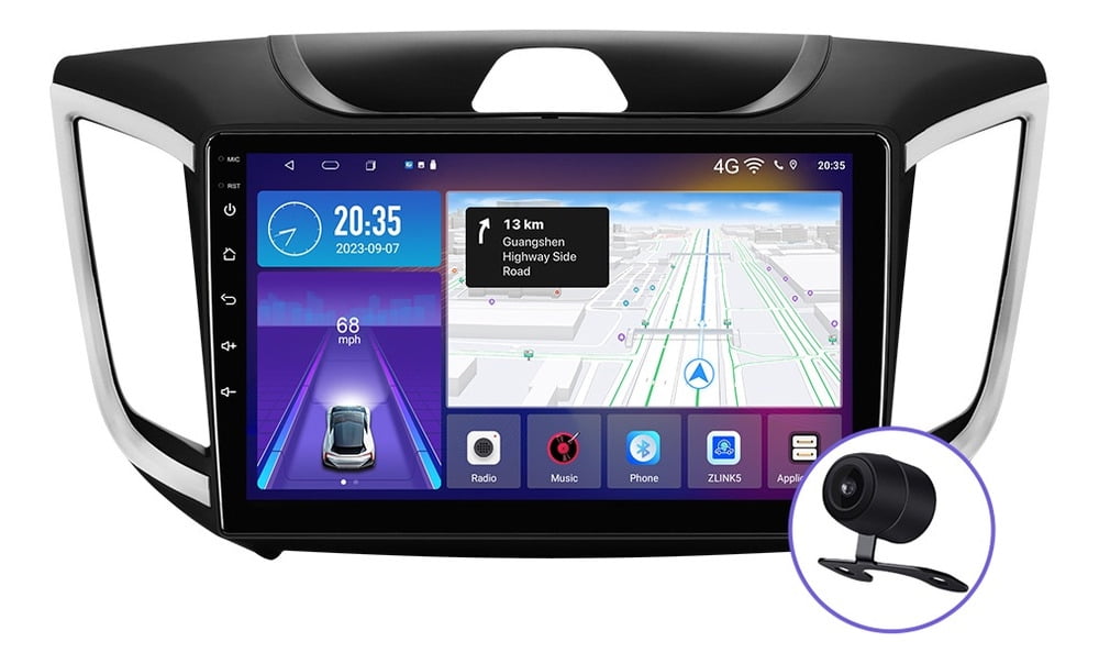 Stereo for Hyundai/creta/ix25 2015-2018 Qled Gps 4+64g - Walmart.com