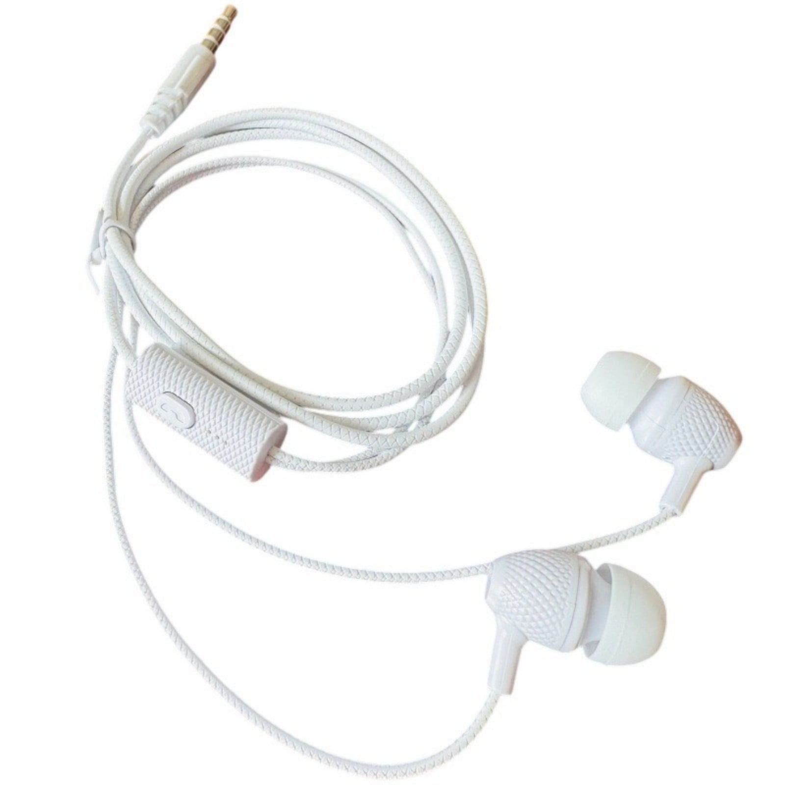 Stereoed Earbuds with Microphone Noise-Cancelling Corded Headsets with ...