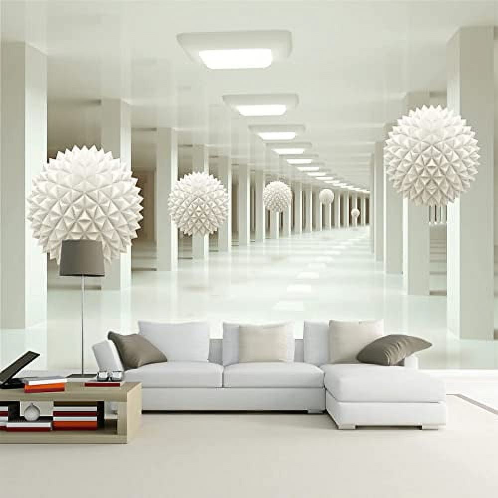 Stereoscopic Abstract Art 3D Wall Murals Wallpaper, Space White Ball ...