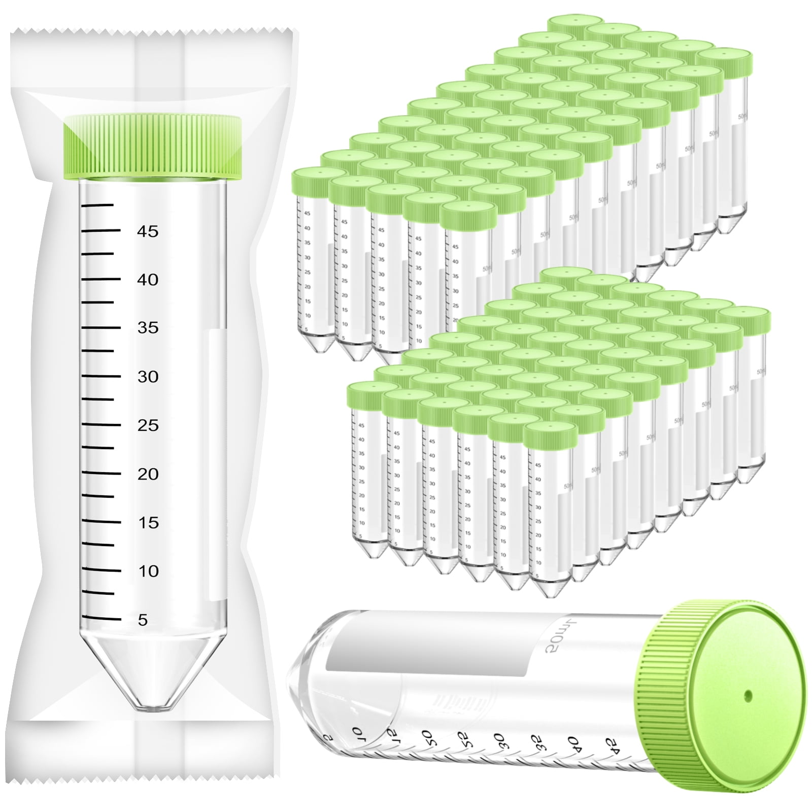 Sterile Centrifuge Tubes Plastics 50ml Conical Tubes with Black ...