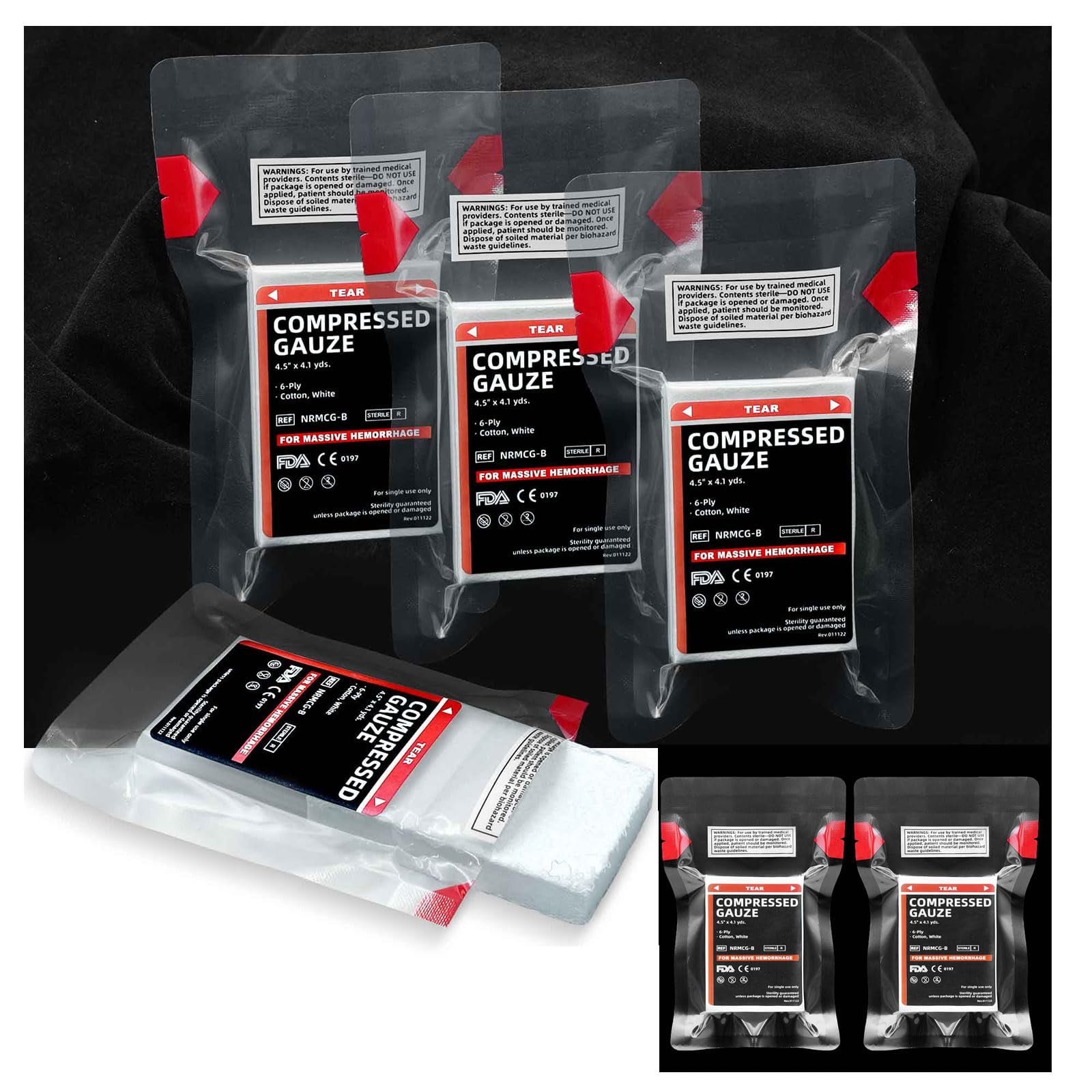 Sterile Compressed Gauze for Wound Packing, Emergency Compress Gauze ...