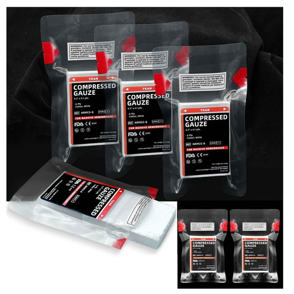 Sterile Compressed Gauze for Wound Packing, Emergency Compress Gauze ...