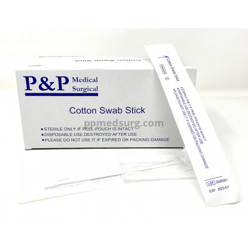 Sterile Cotton Tipped Applicator Swabstick 6" Box of 500 - Walmart.com
