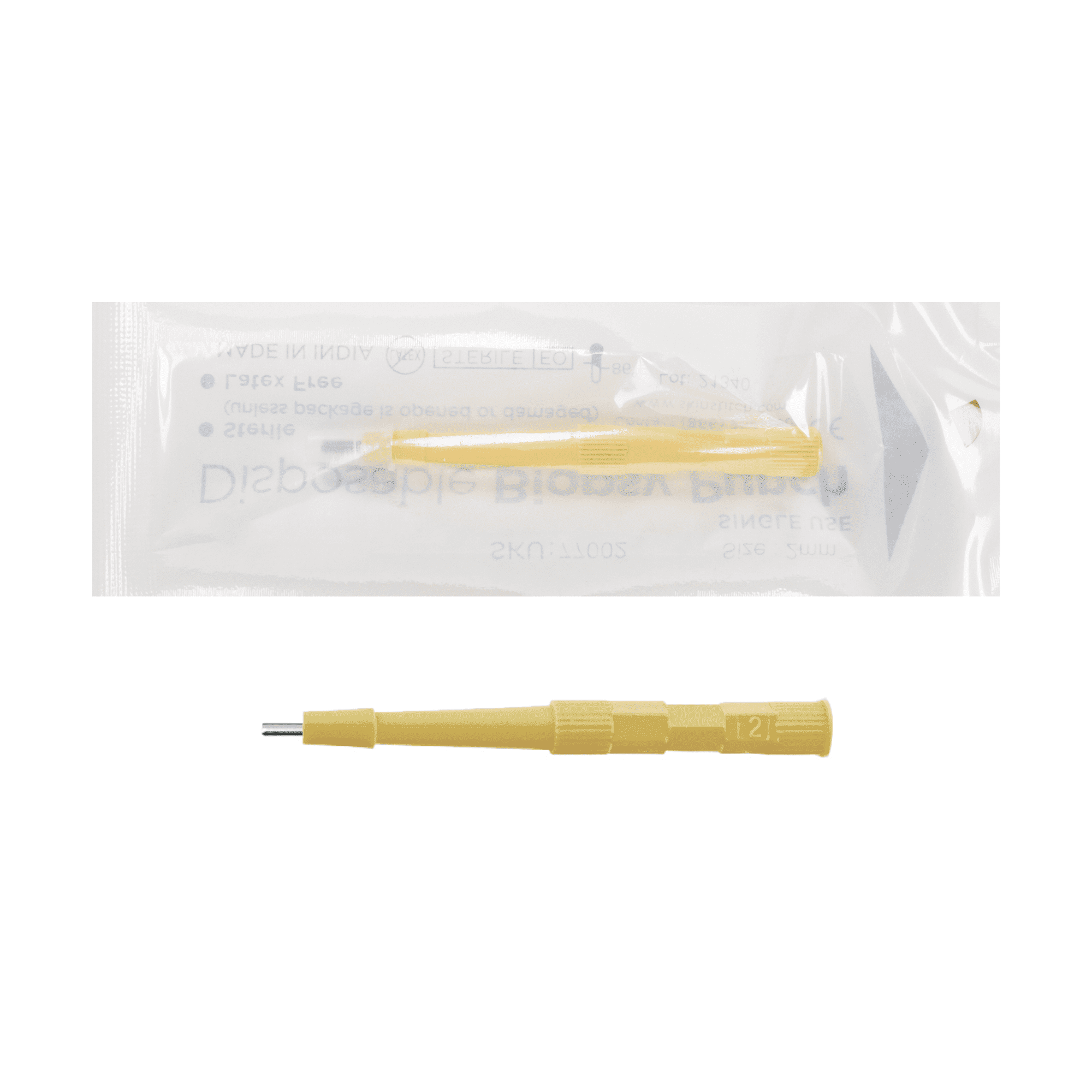 Sterile Disposable Biopsy Punch Curettes, Size 2MM, Biopsy Dermal Punch ...