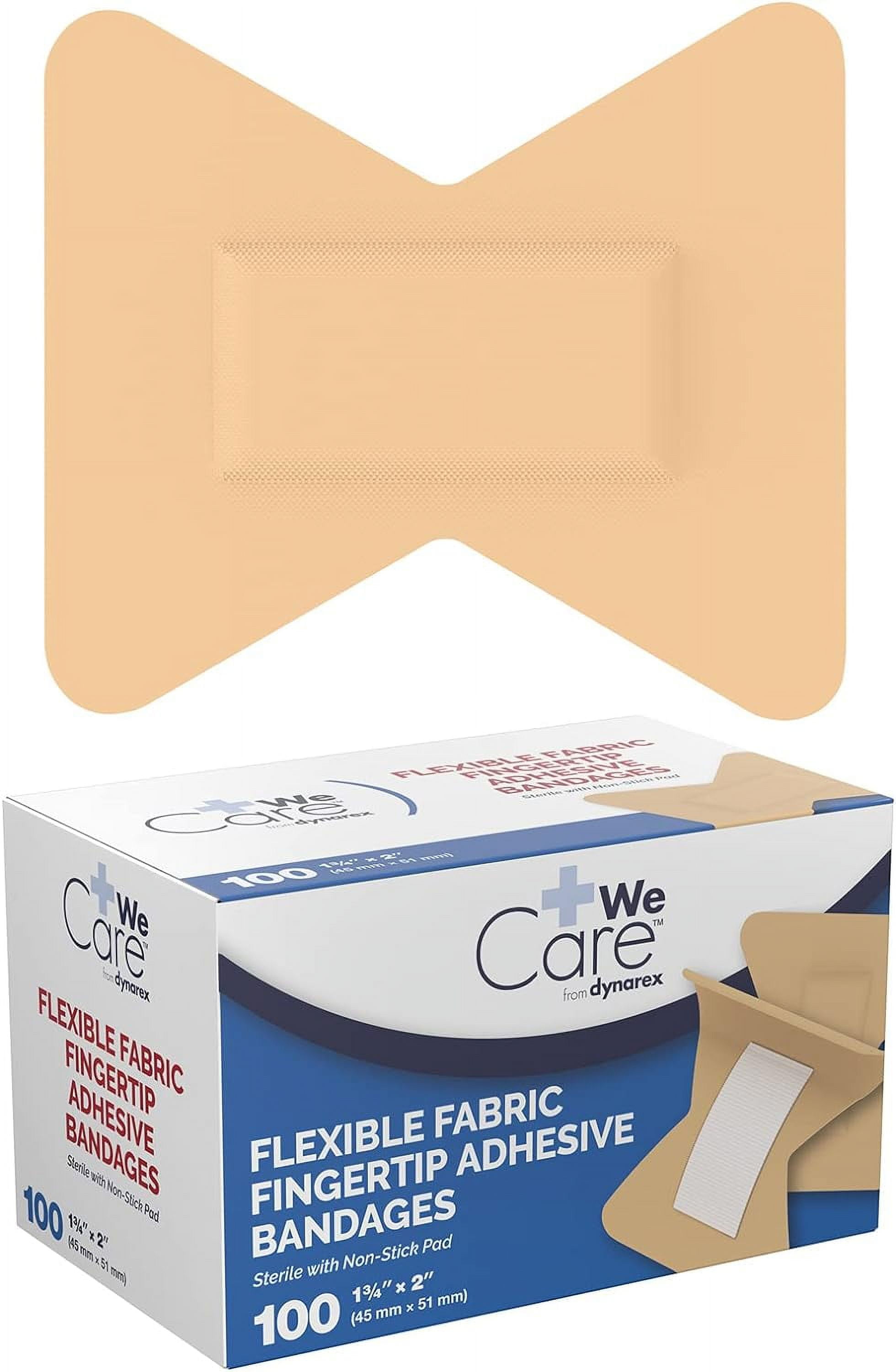Sterile & Flexible Fabric Adhesive Bandages for Wounds - Non-Stick Pads ...