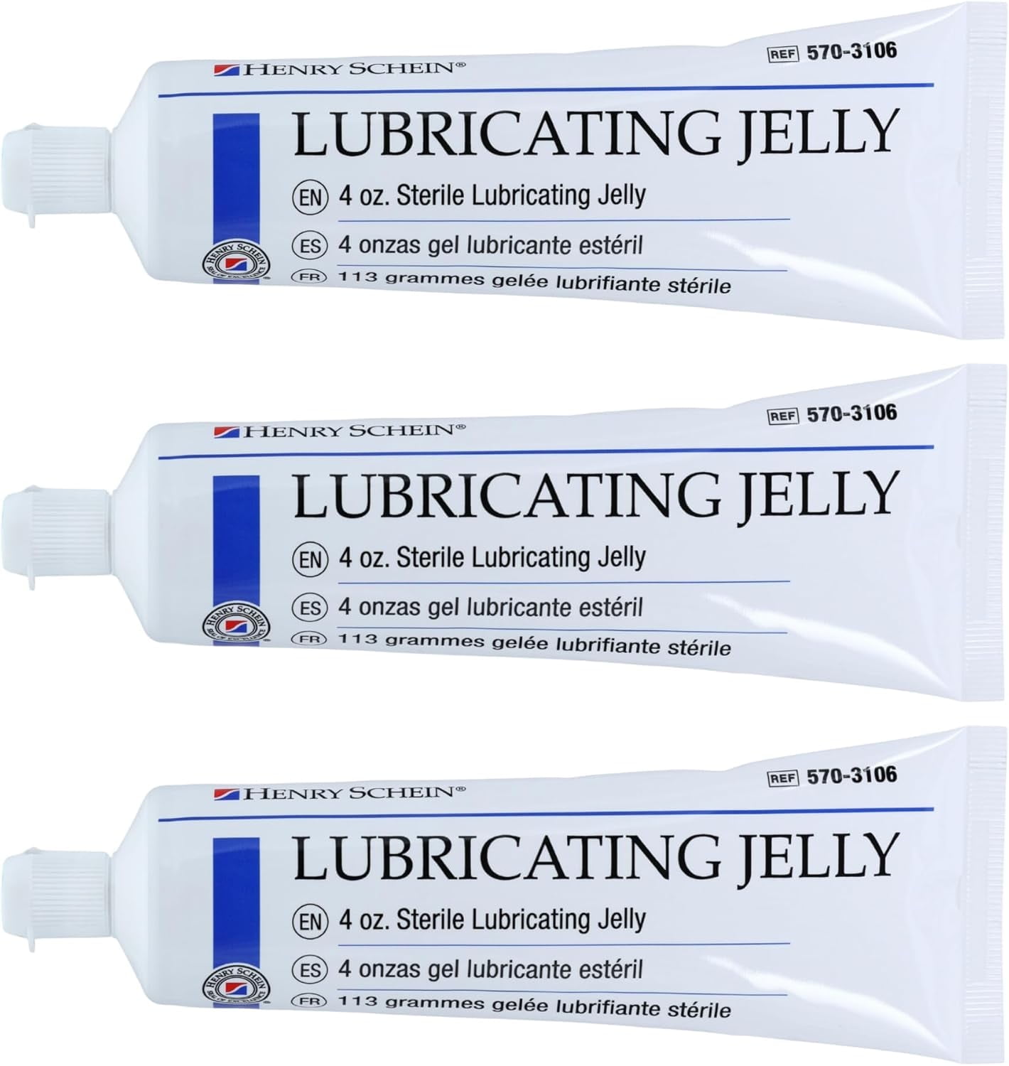 Sterile Lubricating Jelly – 4 oz Flip-Top Tubes, 3-Pack – Water-Soluble ...
