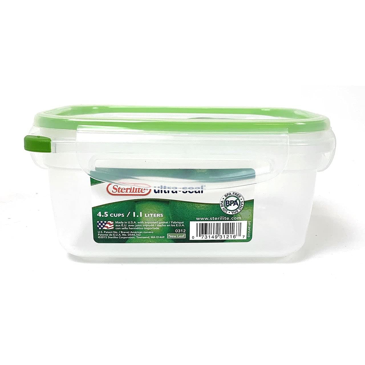 Sterilite 03121606 4.5 Cups Rectangle Ultra-Seal Container C47 ...