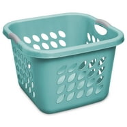 Mainstays Flexible Plastic Laundry Basket, Arctic White, 6 Pack ...