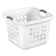 Mainstays Flexible Plastic Laundry Basket, Arctic White, 6 Pack ...