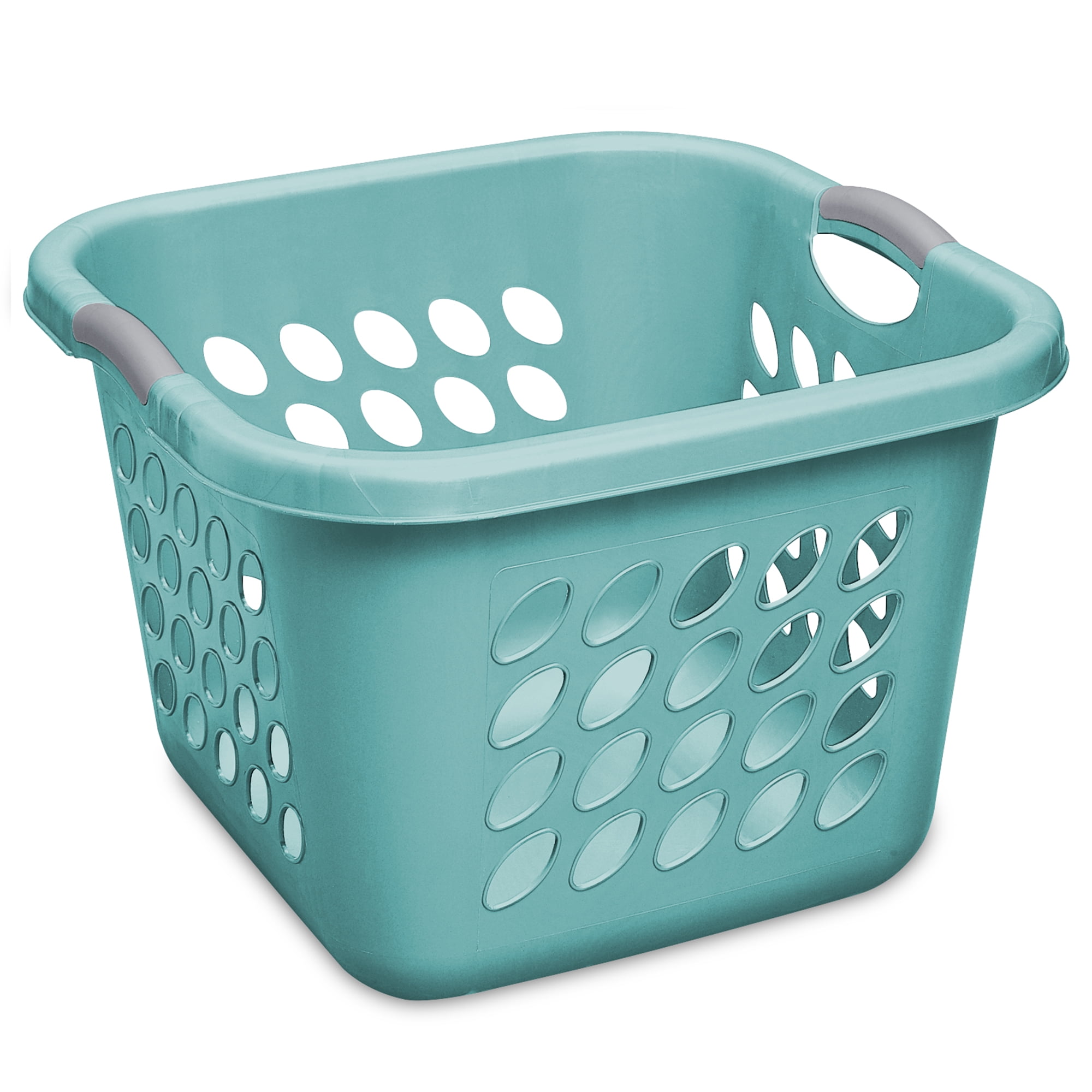 Sterilite 1.5 Bushel Ultra™ Stackable Square Laundry Basket, Teal ...