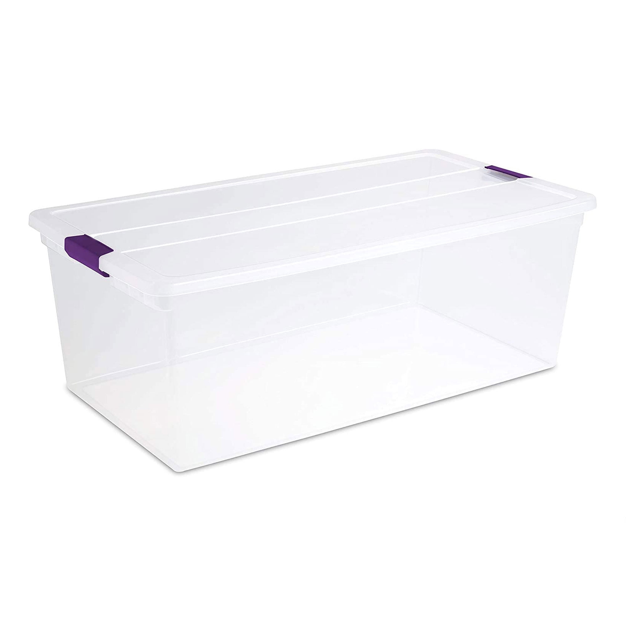 16 Pack Sterilite 110Qt Clear Storage Containers with Secure Latching ...