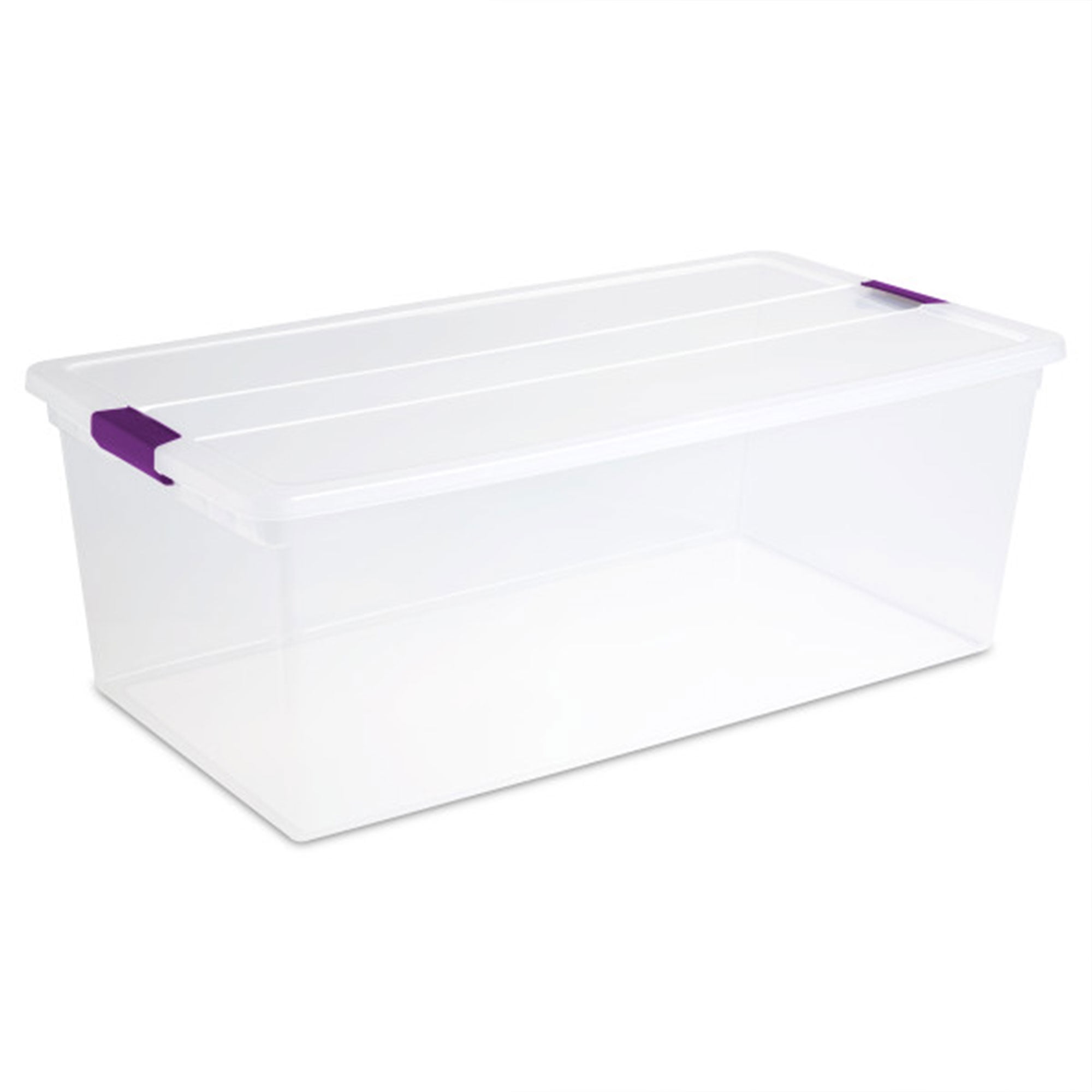Sterilite 110 Qt Clear Storage Box, Secure Lid, Stackable, 16 Pack ...