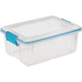 Sterilite 12 Qt Gasket Box, Stackable Storage Bin with Latching Lid and ...