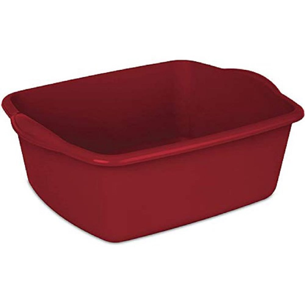Sterilite 12QT RED Sterlite 12 Quart Dishpan Basin, 1 Pack - Walmart.com