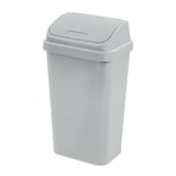 Sterilite 13 Gallon Swing Top Trash Can, Bin Lid Lift Touch, Plastic ...