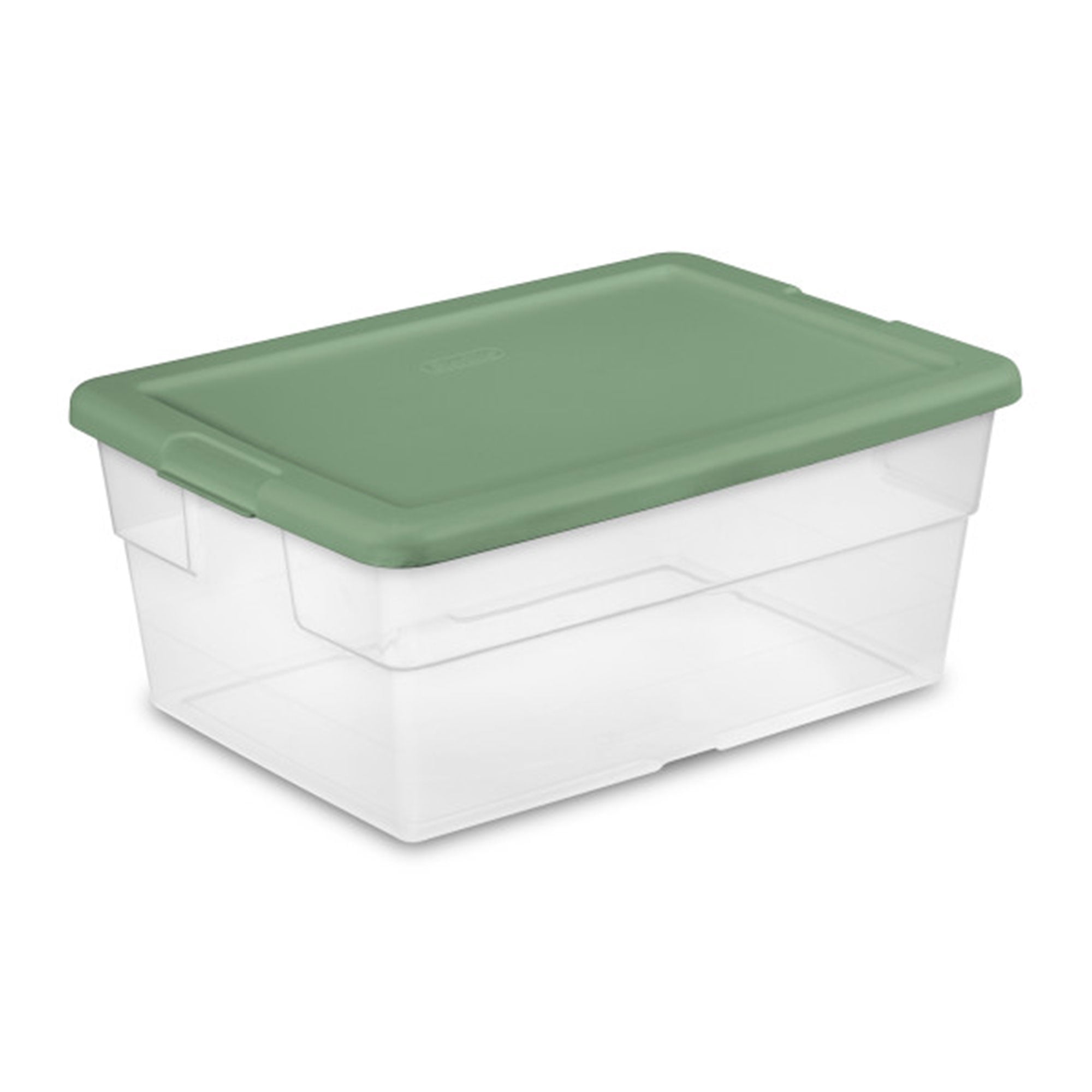 Sterilite 16 Qt Plastic Storage Tote Home Organizer Bins with Lid, 24 ...