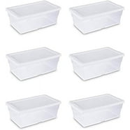 Sterilite Stackable 6 Quart Storage Box Container, Clear (30 Pack ...
