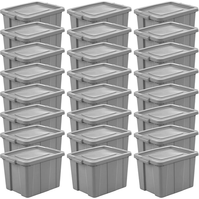 Sterilite 16786A06 Tuff1 Large 18 Gallon Stackable Storage Tote ...